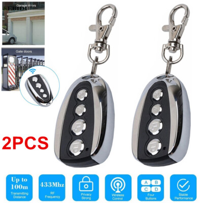 2 Remote Control Backup Key Sliding Gate Opener Automatic Operator 433 ...