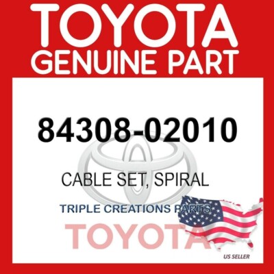 84308-02010 Genuine Toyota Cable Set Spiral 8430802010 OEM | eBay