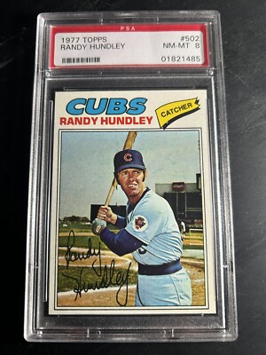 1977 Topps #502 Randy Hundley PSA 8 Chicago Cubs | eBay