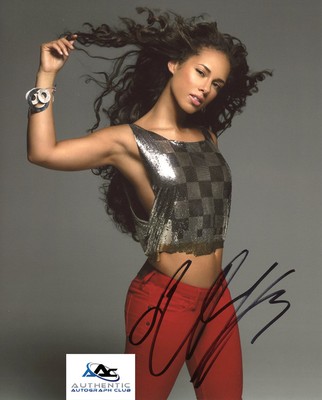 ALICIA KEYS AUTOGRAPH SIGNED 8X10 PHOTO GRAMMY AWARD WINNER MUSICIAN ...
