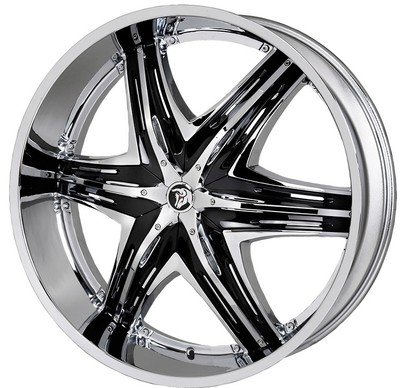 26 inch 26x10 DIABLO ELITE G2 Chrome wheels rims 6x5.5 6x139.7 6x135 ...