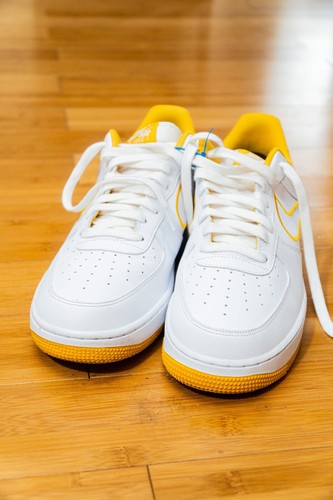 Nike Air Force 1 AF1 Sneakers shoes Low '07 Yellow Ochre AJ7280-101 ...