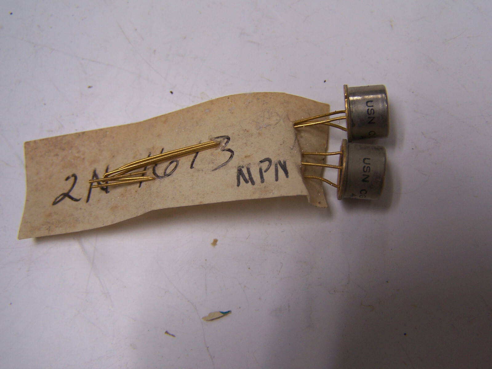 pair vintage GE USN CG 2N1613 430 NPN Transistor Gold leads | eBay