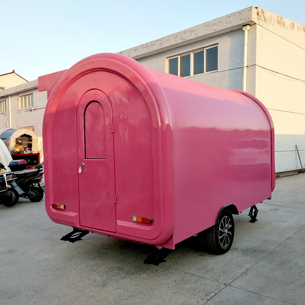 fast food trailer, hot dog food trailer, brand new Pink food van | eBay ...