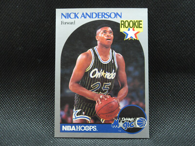 1990 NBA Hoops #214 Nick Anderson Rookie Card Orlando Magic RC | eBay