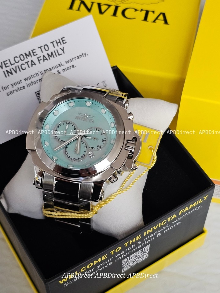 Invicta - Man of War - Coalition Forces Blue MOP Dial - SS Bracelet ...