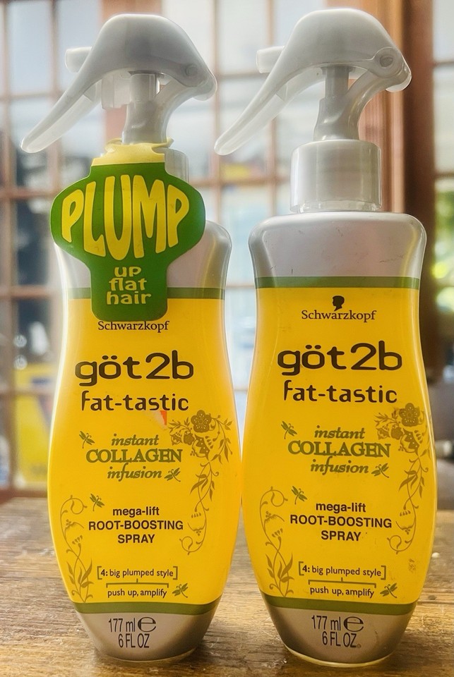 Schwarzkopf Got2b Fat-Tastic Mega Lift Root Boosting Spray 6oz.~LOT OF ...
