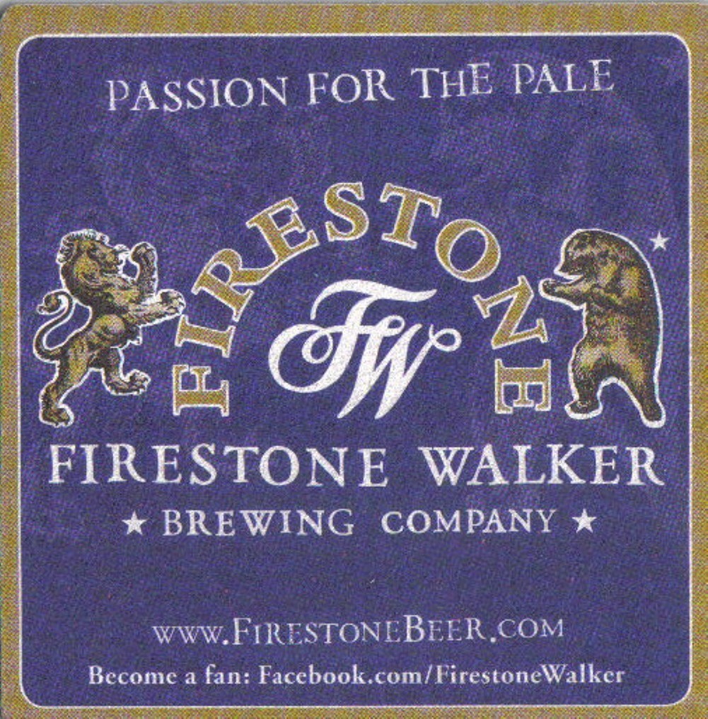 Set of 4 FIRESTONE WALKER Brewing Conpany.- Beer Coasters ...