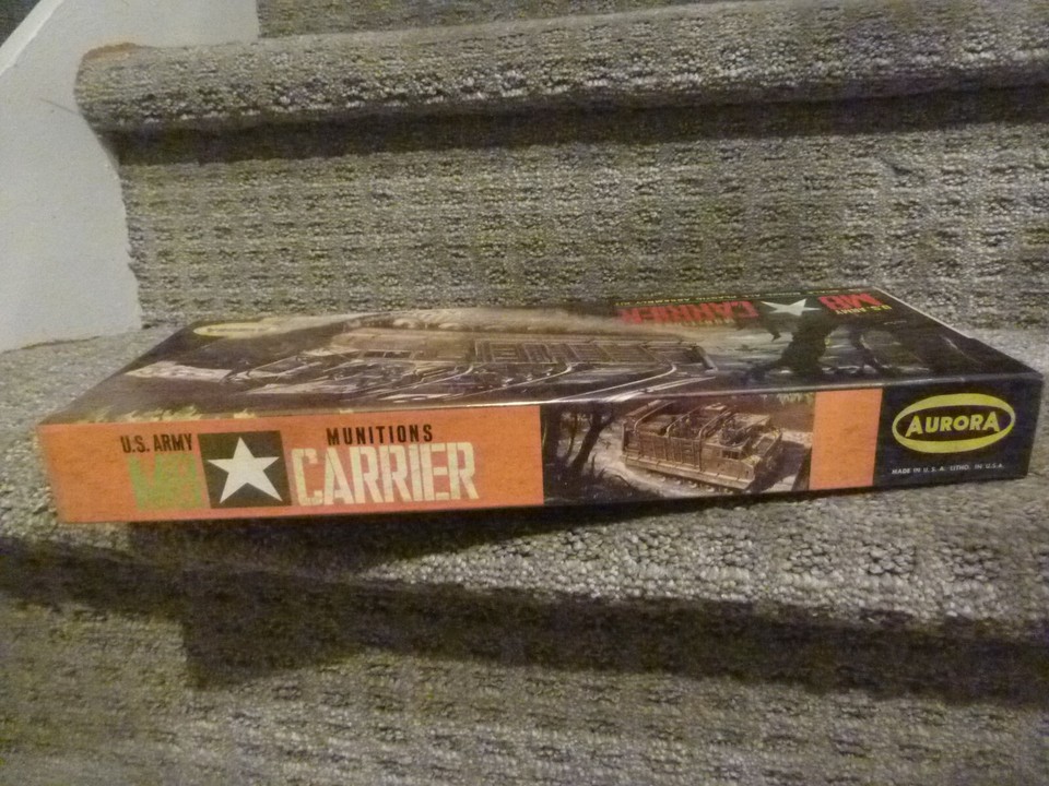 1963 AURORA U.S. Army M8 Munitions Carrier 309-129 Model Kit 1:48 NEW ...