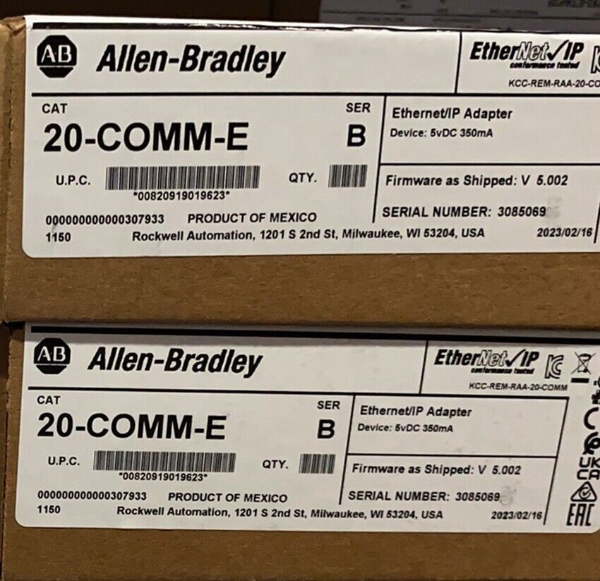 2022 New SEALED Allen Bradley 20-COMM-E /B ENet/IP to DPI Communication ...
