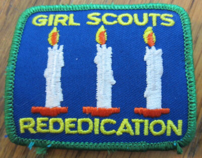 Girl Scout Gs Vintage Uniform Patch Rededication | eBay