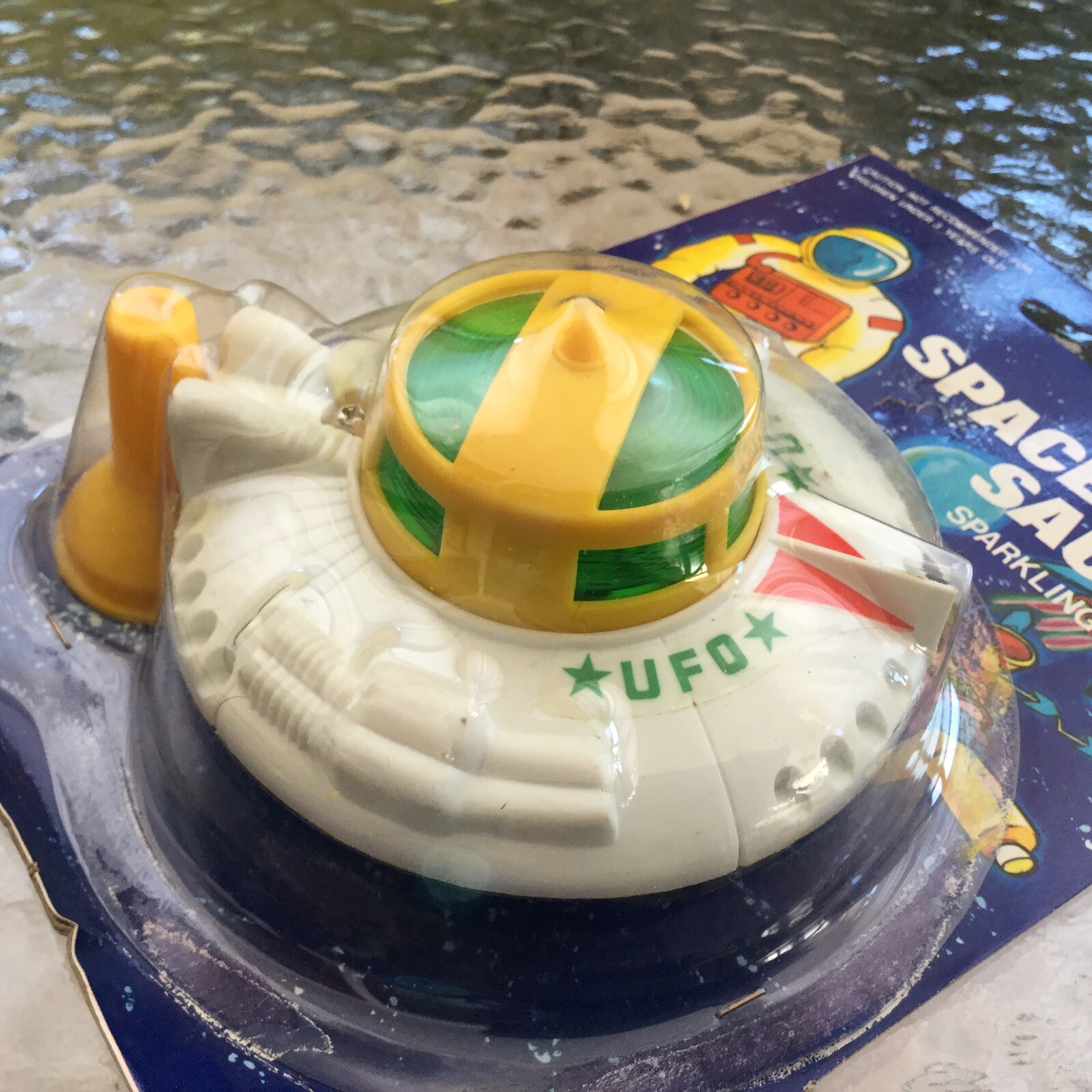 1970 SUPER SPACE GYRO SAUCER UFO U.F.O. Sparkling Engine TOY SEALED IN ...
