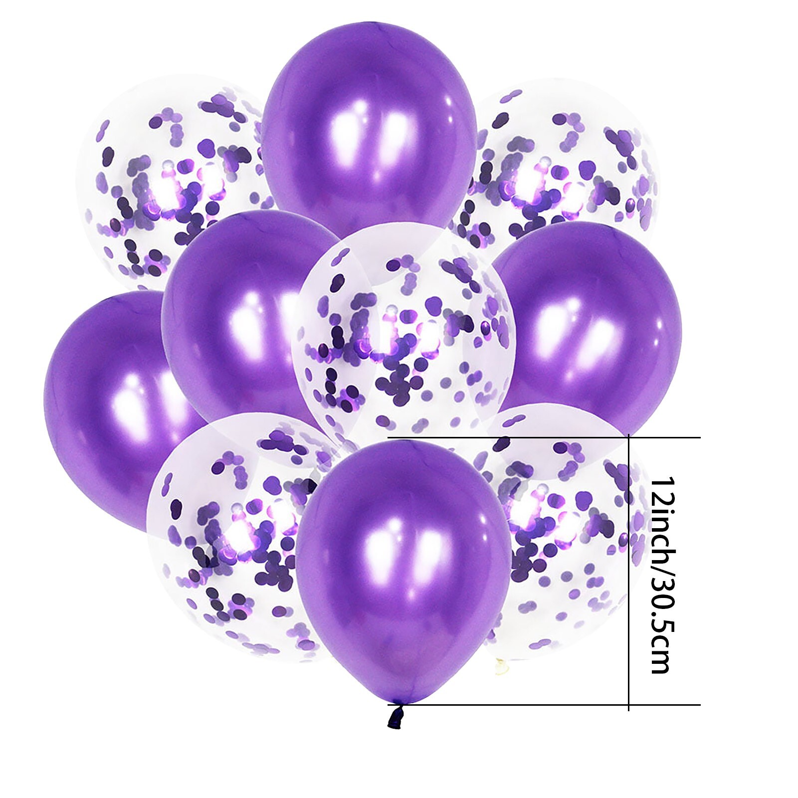 12in Balloons Sequins Confetti Balloon Wedding Arch Birthday Bridal ...