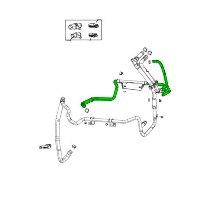 Mopar 52014853AC Heater Supply Pipe For 2014 2021 Ram | eBay