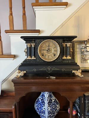 antique ingraham Bristol Conn mantle clock 8 Day Excellent Condition ...
