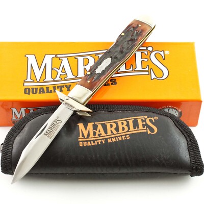 Marbles Stag Bone Handle Folding Guard Lockback Pocket Knife MR109 | eBay