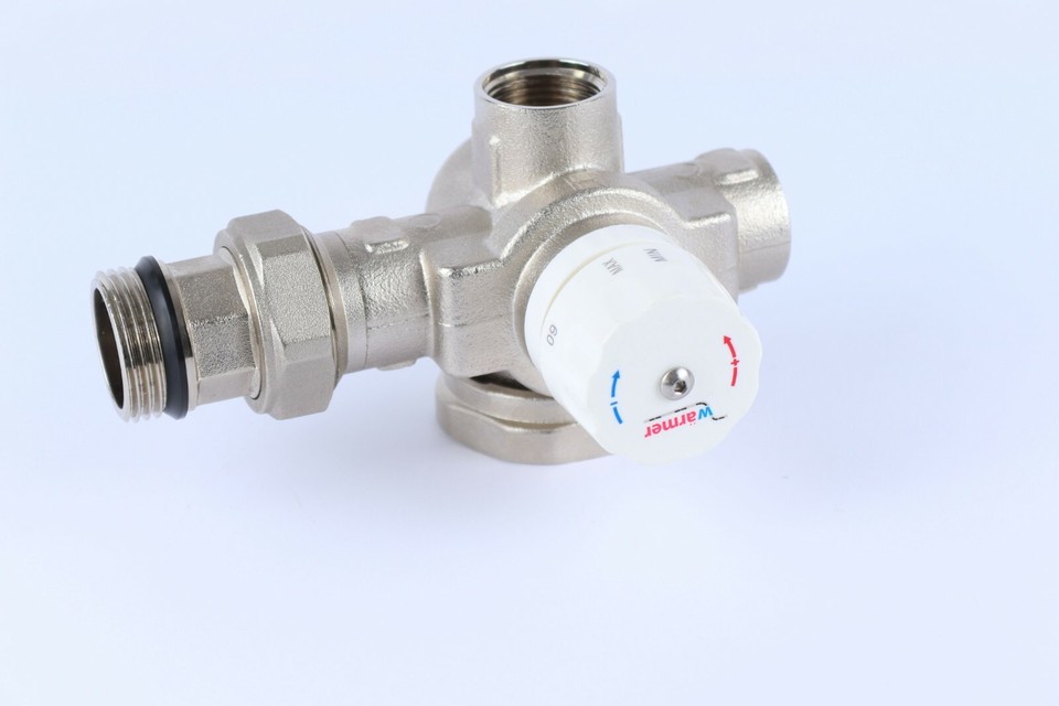 BLENDING VALVE FOR UNDERFLOOR HEATING MANIFOLD +2 x 22mmx3/4''M ...