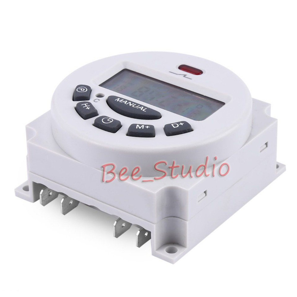 DC 12V 24V AC 110V 220V Digital LCD Programmable Clock Timer Time Relay ...