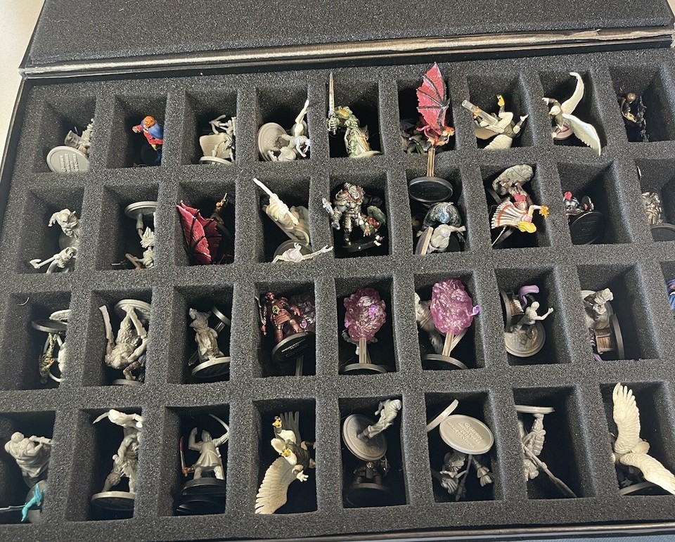 Lot of 65 Origin Miniatures RPG Miniature Fantasy Enemy Minions in Case ...