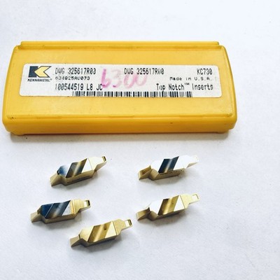 KENNAMETAL USA CUSTOM #3 TOP NOTCH CARBIDE GROOVING INSERTS GRADE KC730 ...
