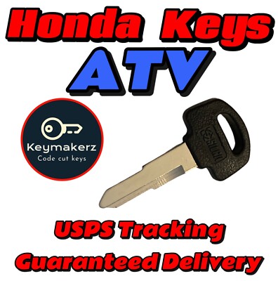 Honda ATV Keys Cut To Your Key code A00-A99 B00-B99 Small Head | eBay
