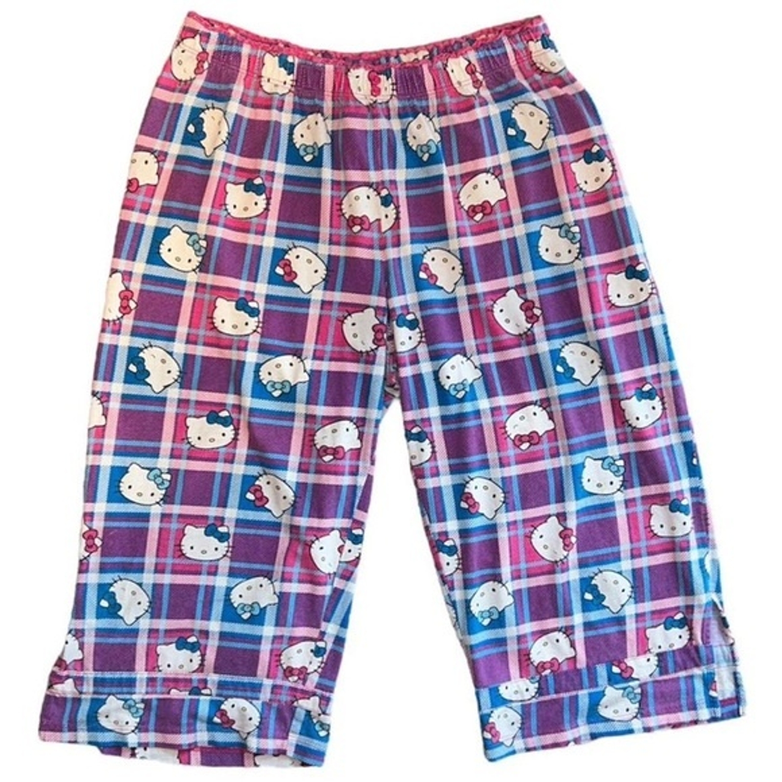 Hello Kitty Sanrio Cropped Plaid Cotton Vintage 2009 … - Gem