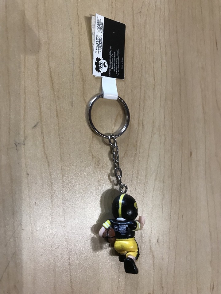 Iowa Hawkeyes Sports Tyke Football Player Keychain | eBay
