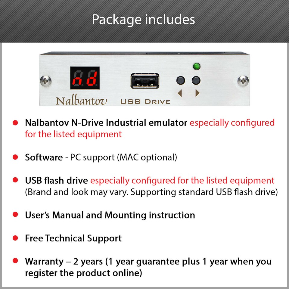 USB Floppy Disk Drive Emulator N-Drive Industrial for Engel CC100 ...
