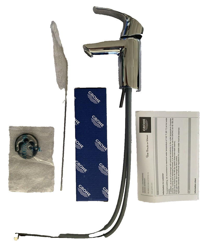 Grohe 3264200A Eurosmart Bathroom Faucet - Starlight Chrome ...