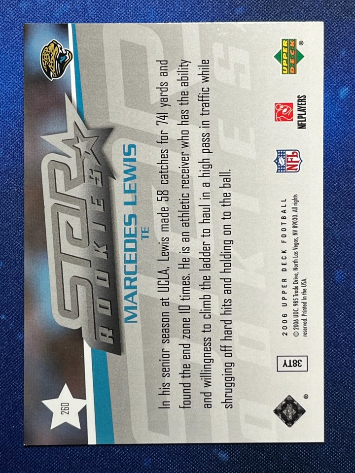 2006 Upper Deck Exclusive Edition Rookies (RC) #260 Marcedes Lewis | eBay