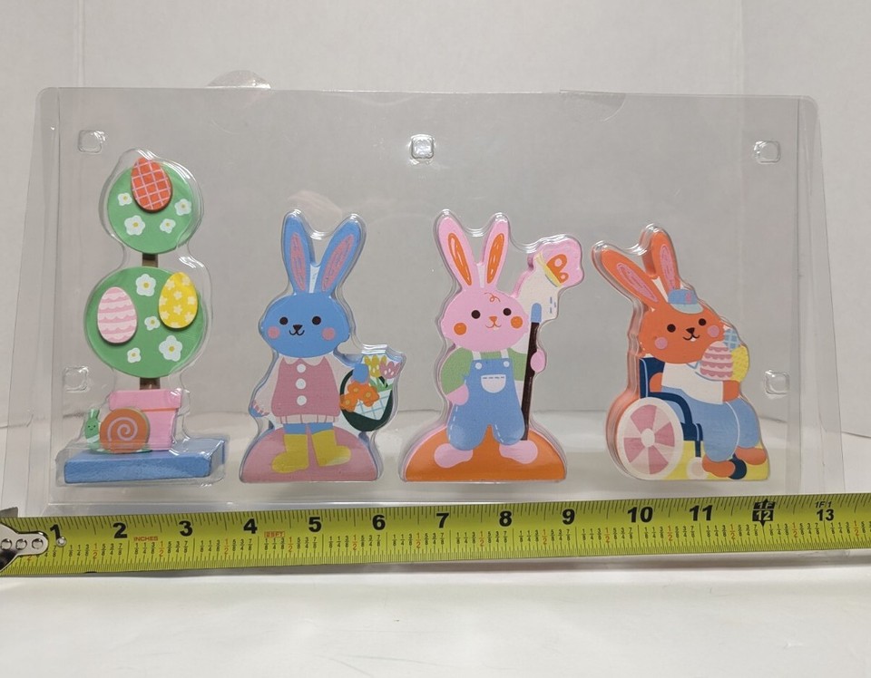 Target Spritz Easter Mini Mantle Bunny Figures 4pk Bunnies Egg Tree ...