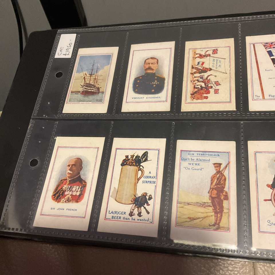 Very Rare Army Pictures Cartoons 10 Different Cigarette Cards By 8 ...