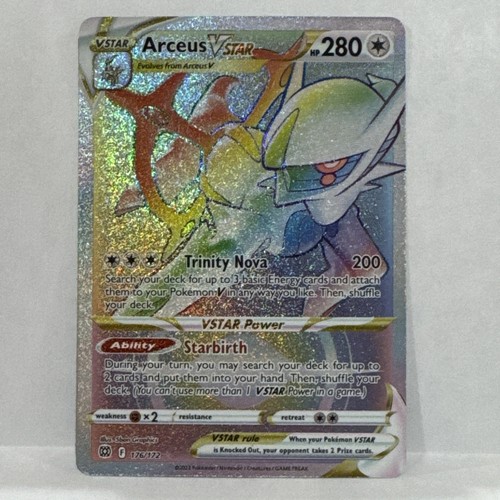 Pokemon Brilliant Stars Arceus Vstar 176/172 Secret Rare Holo | eBay
