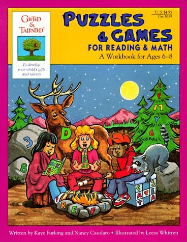GIFTED AND TALENTED PUZZLES AND GAMES FOR READING AND MATH By Kaye ...