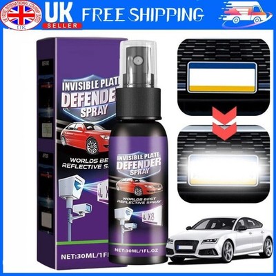 Car Stealth Plate Defence Sprayer Long-Lasting Licence Plate Invisible ...
