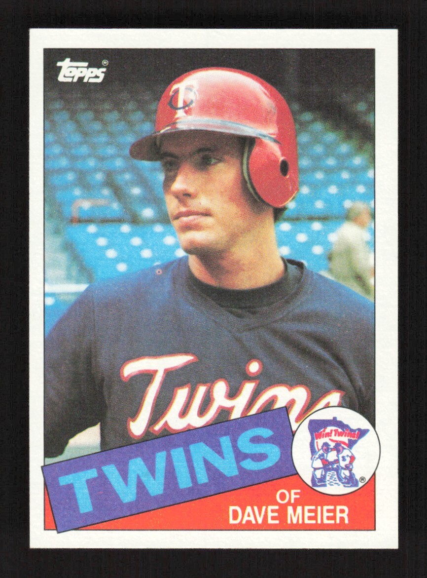 1985 Topps Baseball Dave Meier RC #356 Minnesota Twins | eBay