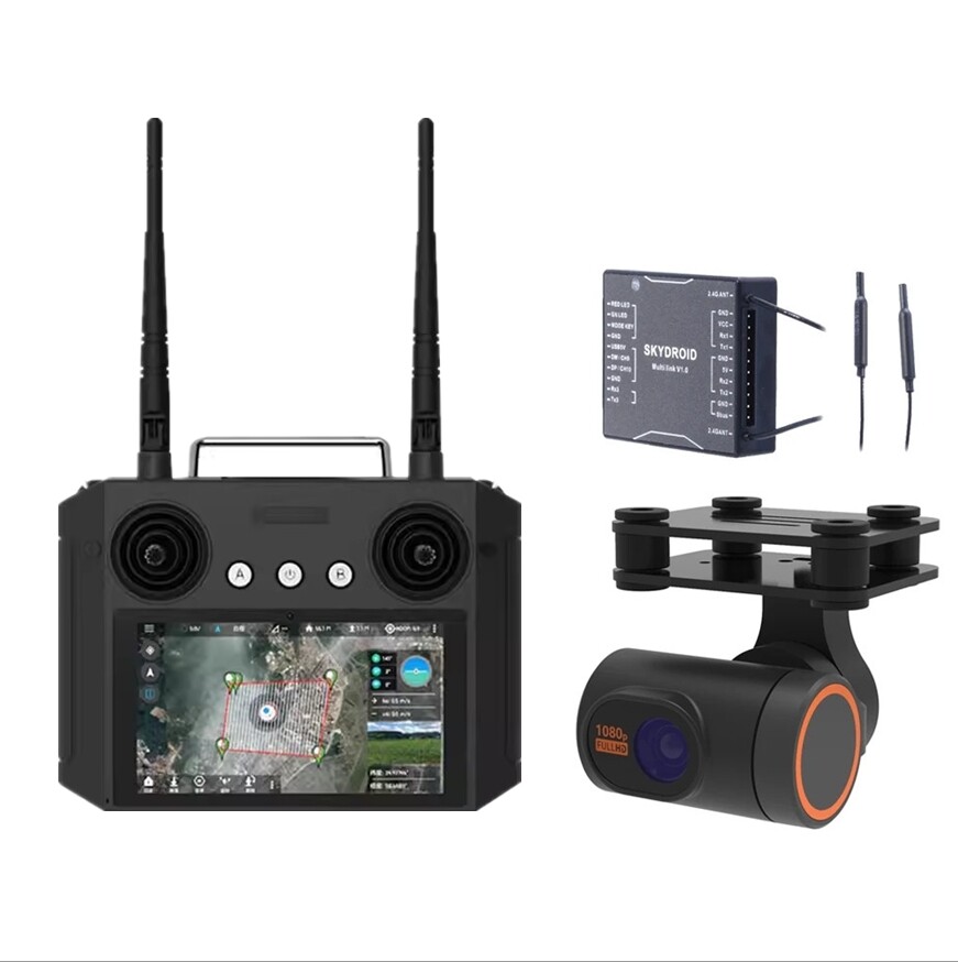 Skydroid H12 2.4GHz 12CH Digital Video Transmission Transmitter R12 ...