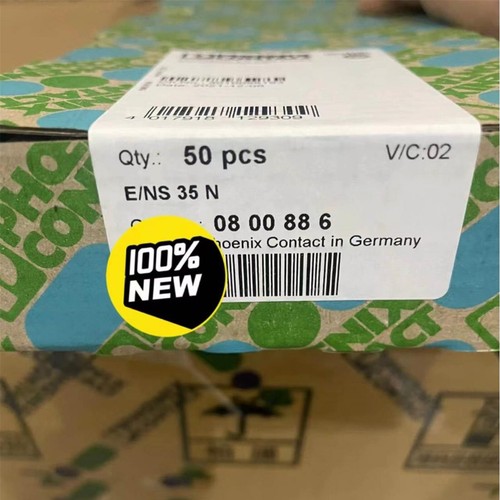 50Pcs/Box New For Phoenix Contact terminal fixture E/NS 35 N 0800886#XR ...