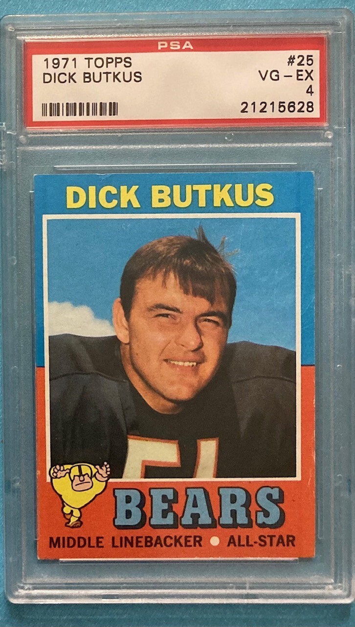 1971 Topps #25 Dick Butkus PSA 4 VG-EX football card | eBay