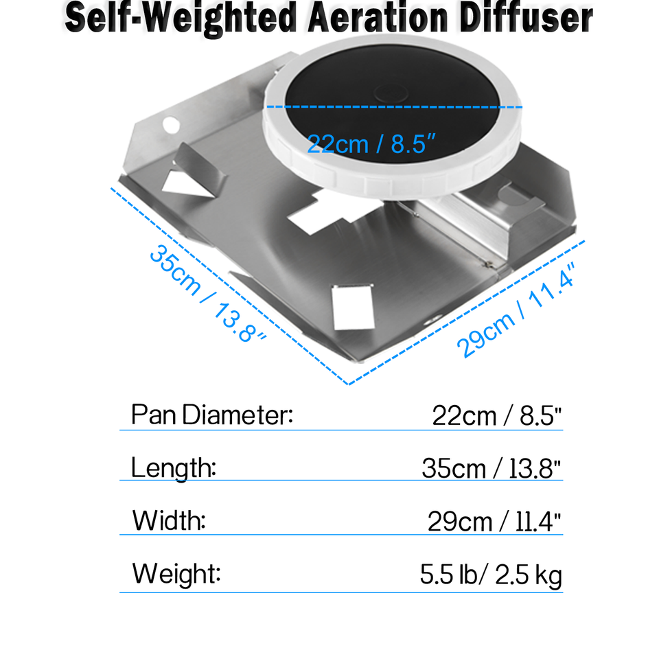 1/2 HP Pond Aerator Pump Weighted Airline Diffuser Timer Aeration Compressor Kit | eBay