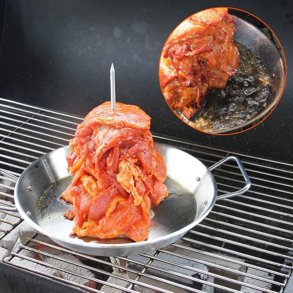 Tip Design Stainless Steel Vertical Skewer Easy Stacking No Bending | eBay