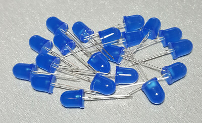 5/10/20Pcs 10mm Blue Round LED Diffused Blue Lens | eBay