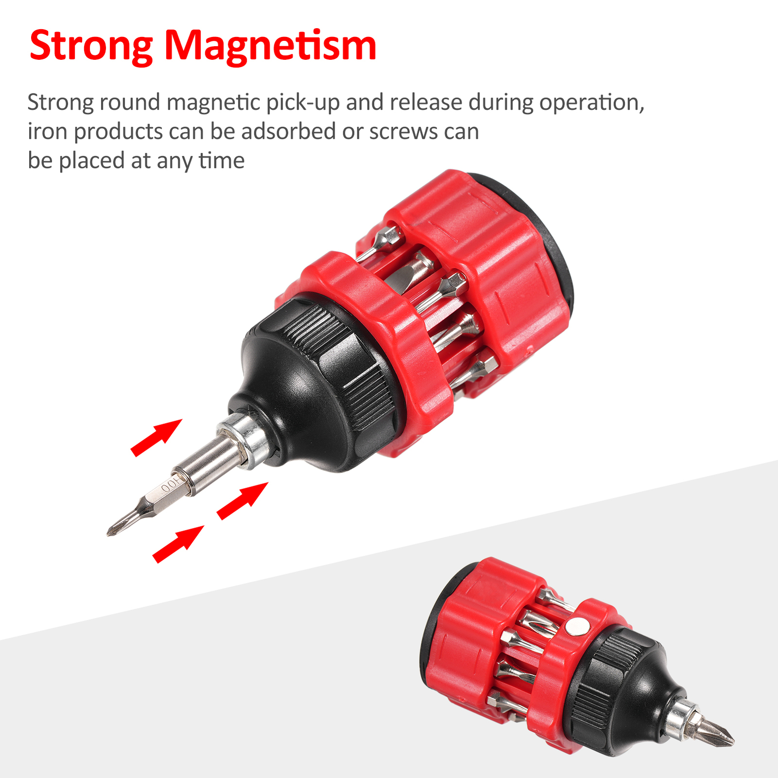 12-in-1 Multifunction Combination Ratchet Screwdriver Kit Multi-Bit ...