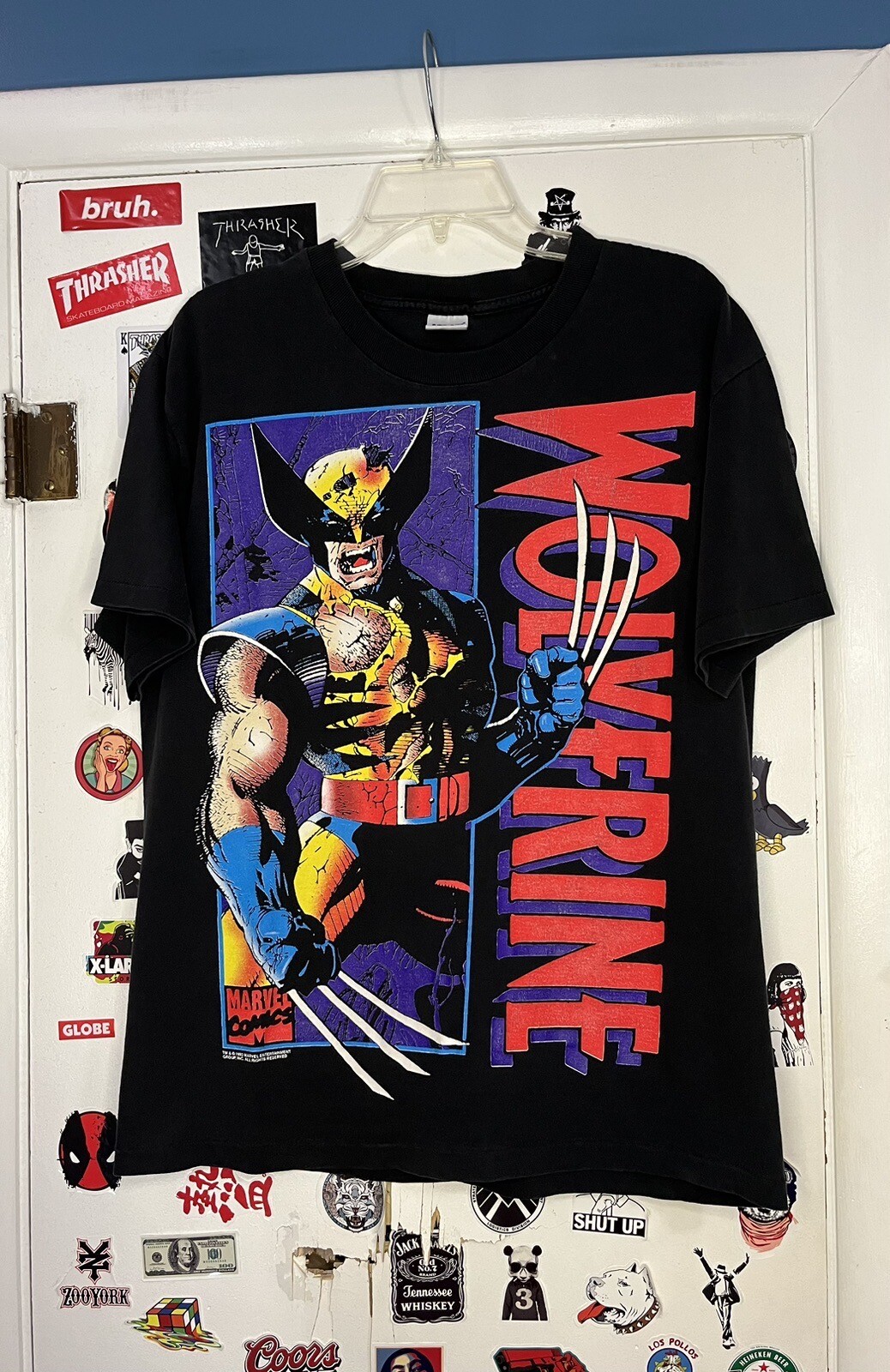 1993 Vintage Marvel Wolverine T-Shirt: Large - Gem