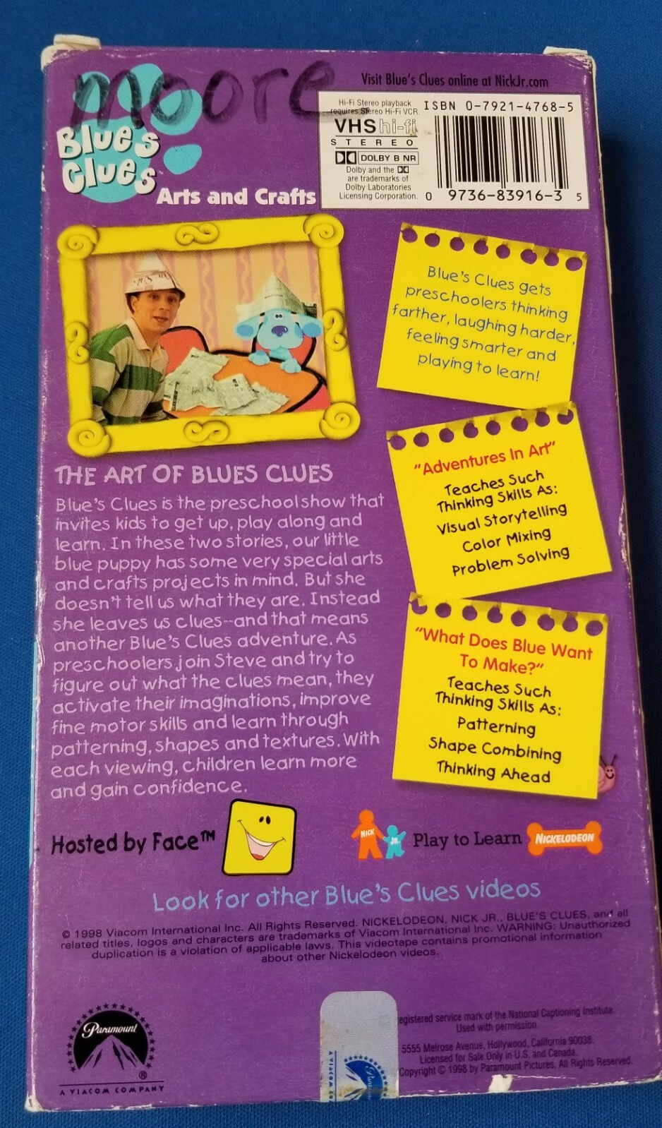 VHS Blues Clues - Arts and Crafts (VHS, 1998) 97368391635| eBay