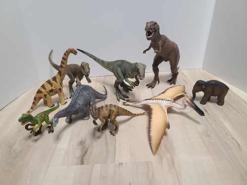 Schleich Dinosaur/Prehistoric Animal Lot 9 Total Figures | eBay