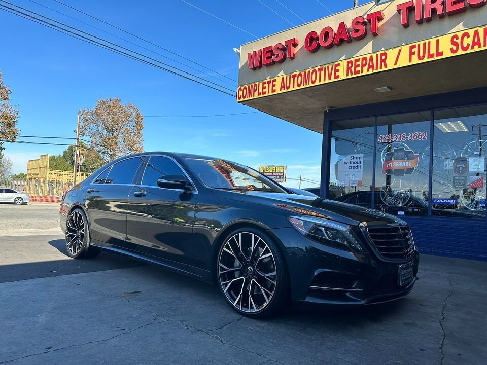 22” Wheels 740li with Tires Black Machine fit Mercedes S550 S63 S580 ...