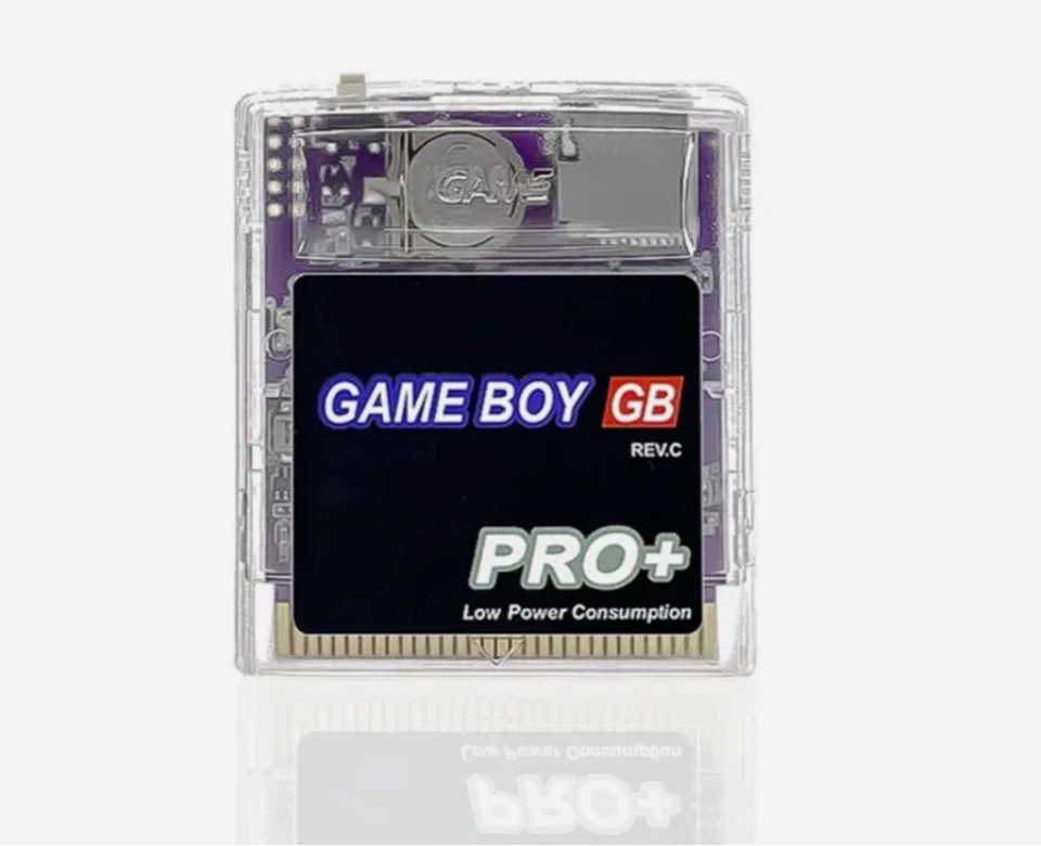 Game Boy Pro + Flash Cart Cartridge Everdrive ROM GB GBC SD Card Games ...