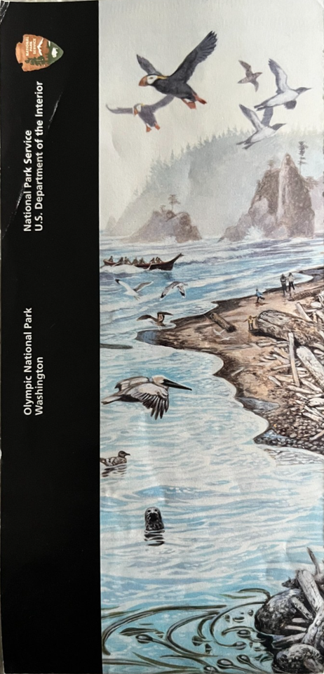 OLYMPIC NP - Washington NATIONAL PARK SERVICE UNIGRID BROCHURE/MAP | eBay