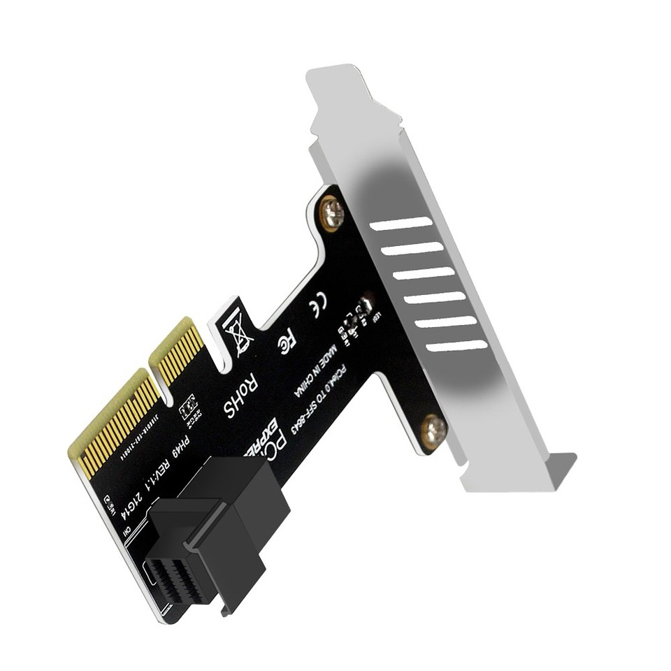 PCI-E auf SFF-8643 Erweiterungskarte PCIe X4 auf SFF8643 Adapter für ...